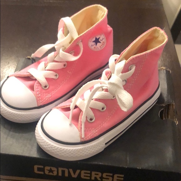 Converse | Shoes | Little Girls Pink Converse High Tops | Poshmark